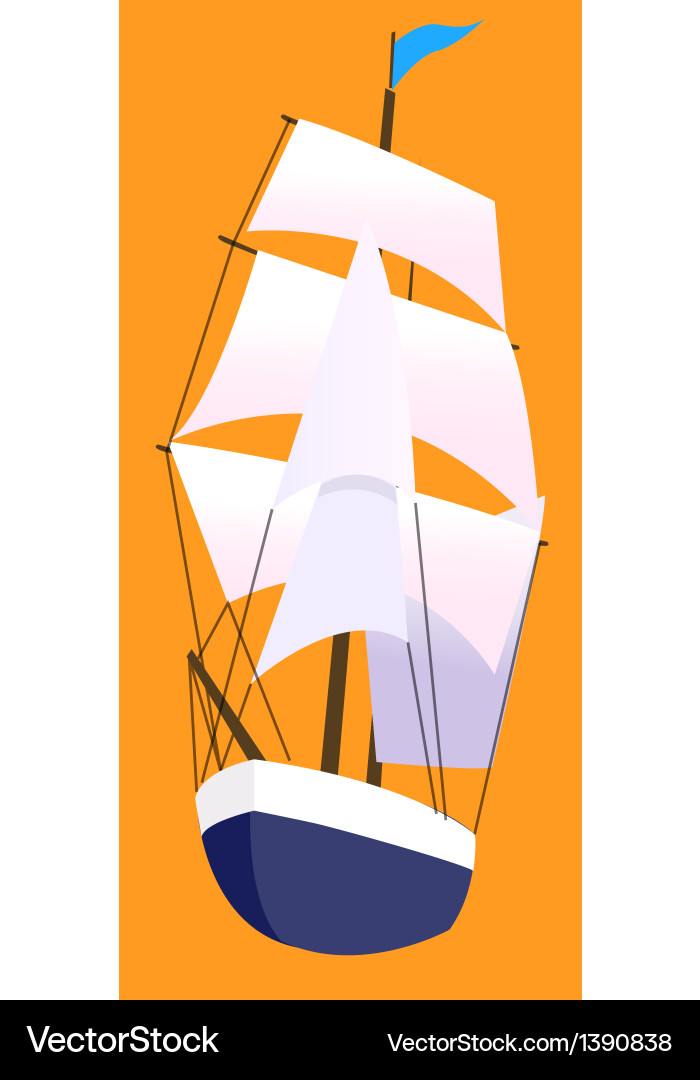 A view of ship Royalty Free Vector Image - VectorStock
