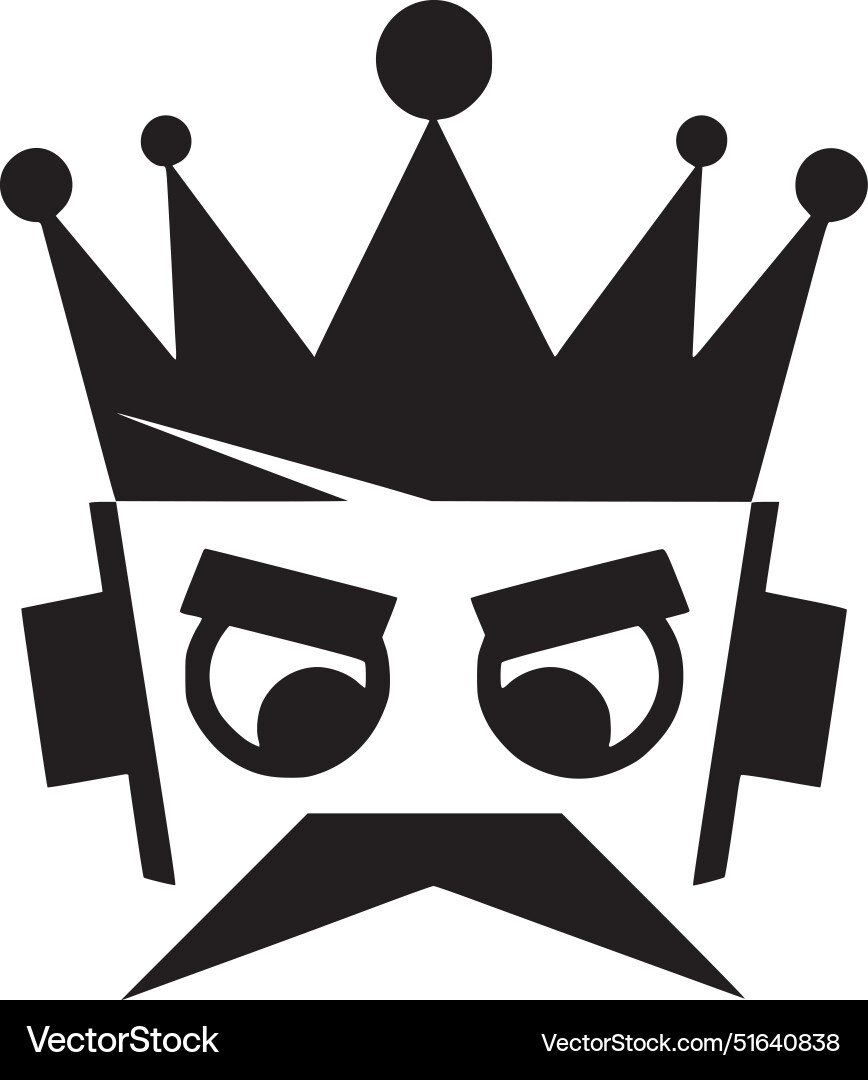 King - minimalist and simple silhouette Royalty Free Vector