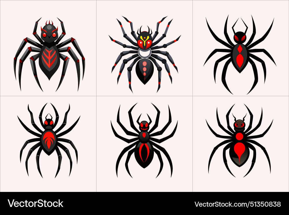 Print spider Royalty Free Vector Image - VectorStock