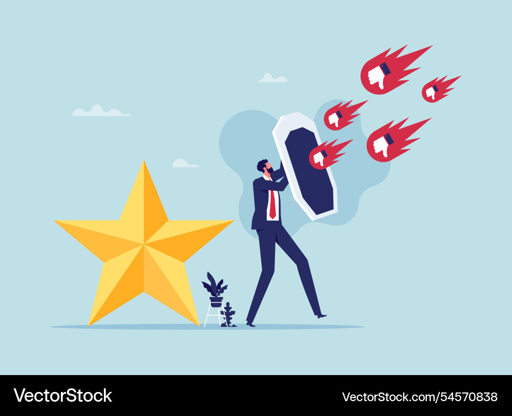 Protect brand reputation concept Royalty Free Vector Image