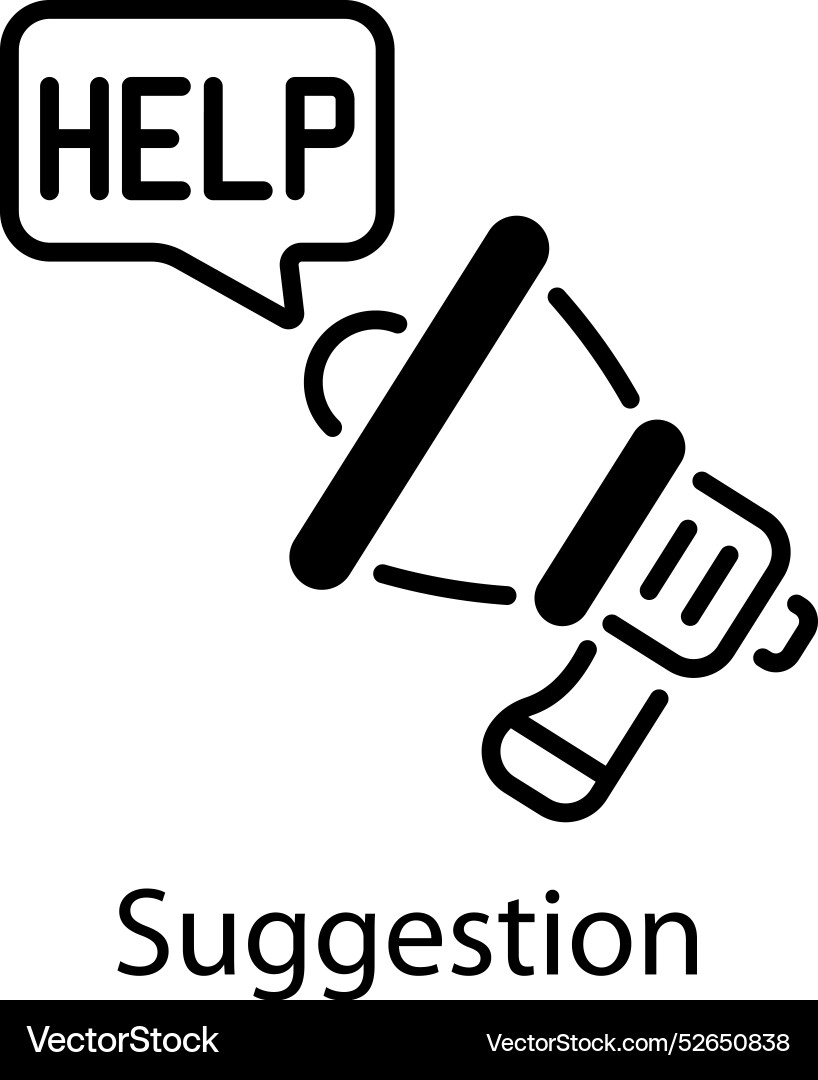 Suggestion Royalty Free Vector Image - VectorStock