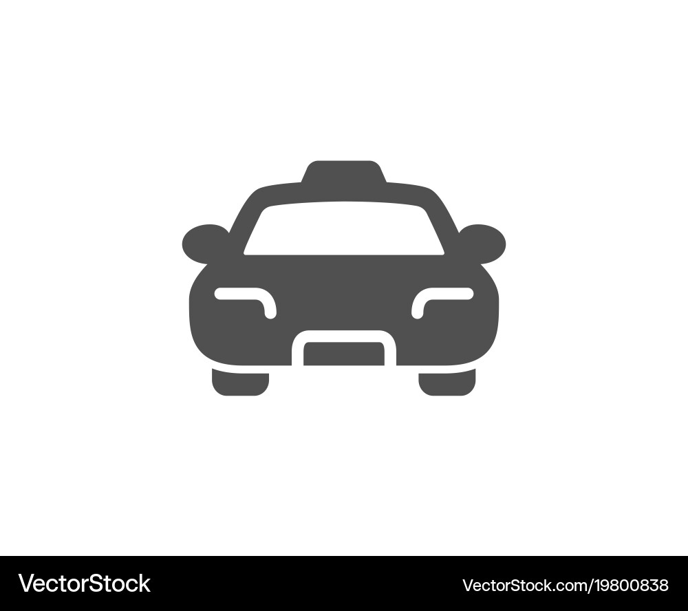 Taxi simple icon client transportation sign Vector Image