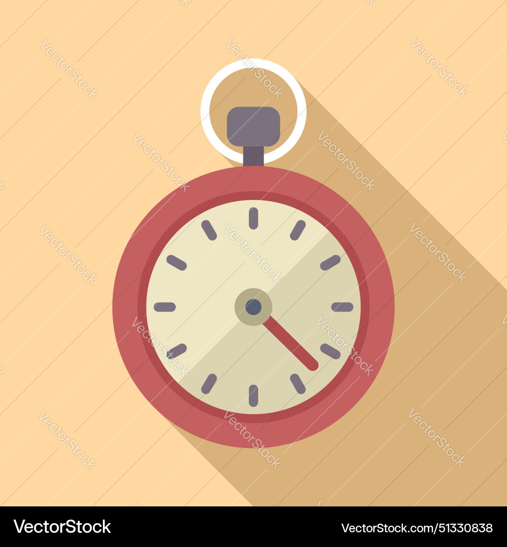 Vintage stopwatch on beige background Royalty Free Vector