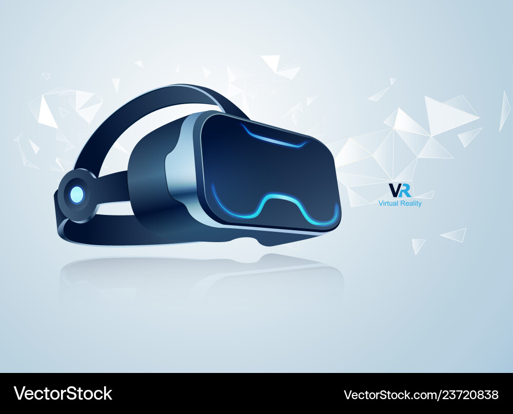 Vr headset Royalty Free Vector Image - VectorStock