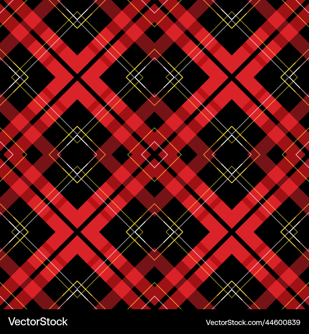 Argyle seamless buffalo plaid check pattern Vector Image