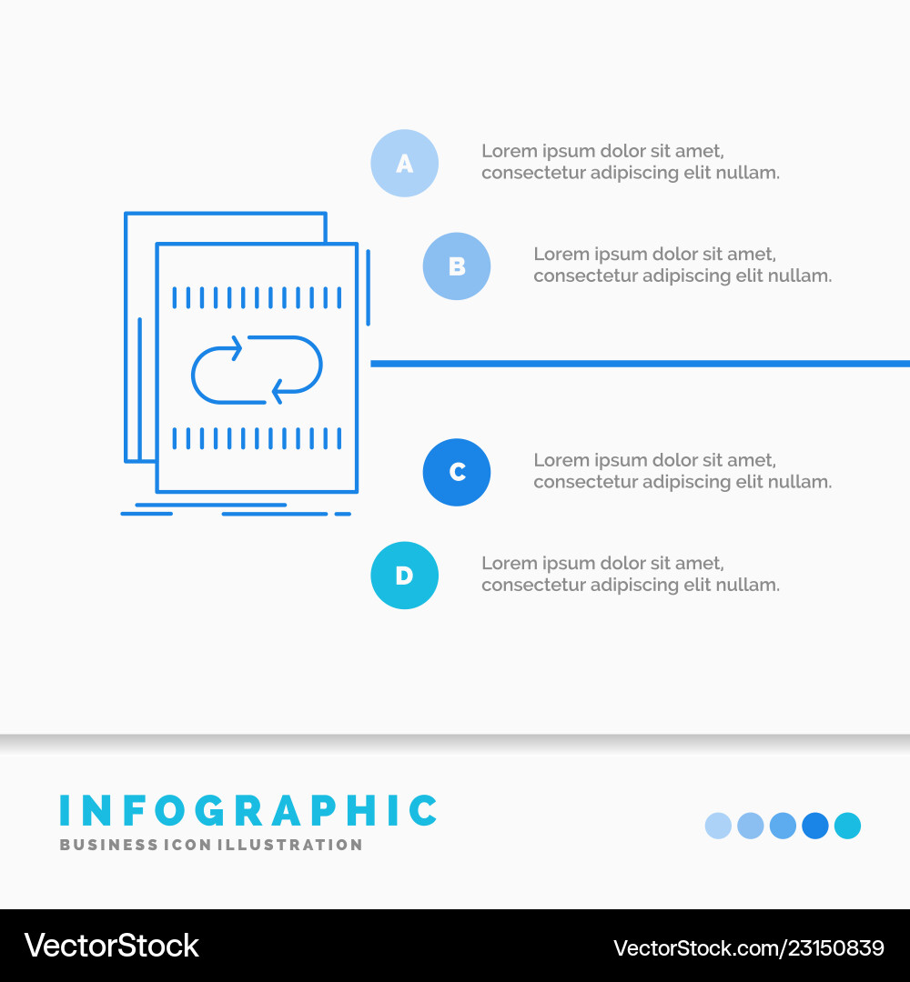 Audio file loop mix sound infographics template Vector Image