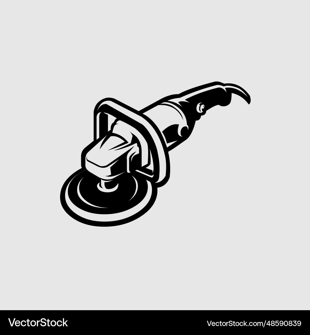 Car polishing machine isolated detailing Vector Image