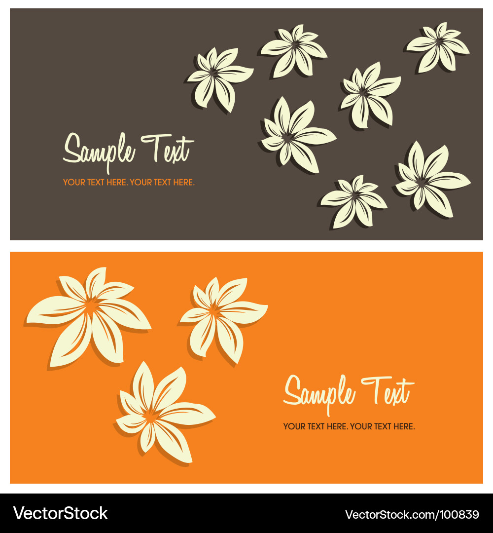 Floral card background Royalty Free Vector Image