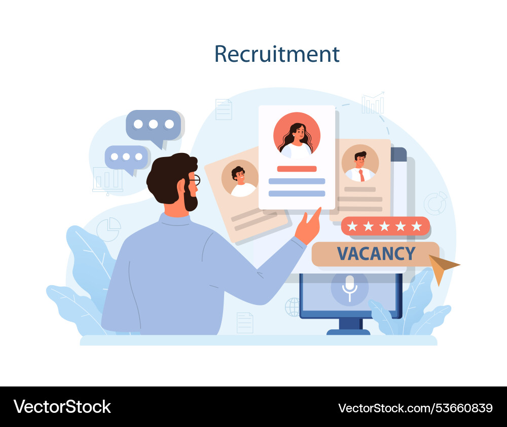 Human resources manager competency personnel Vector Image