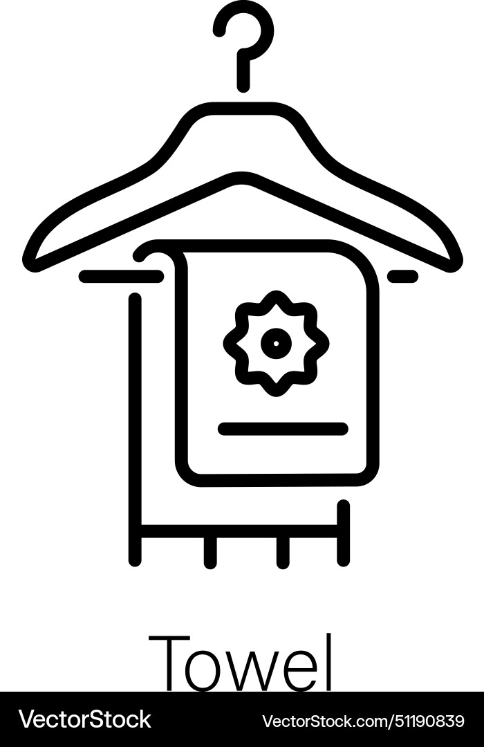 Towel Royalty Free Vector Image - VectorStock