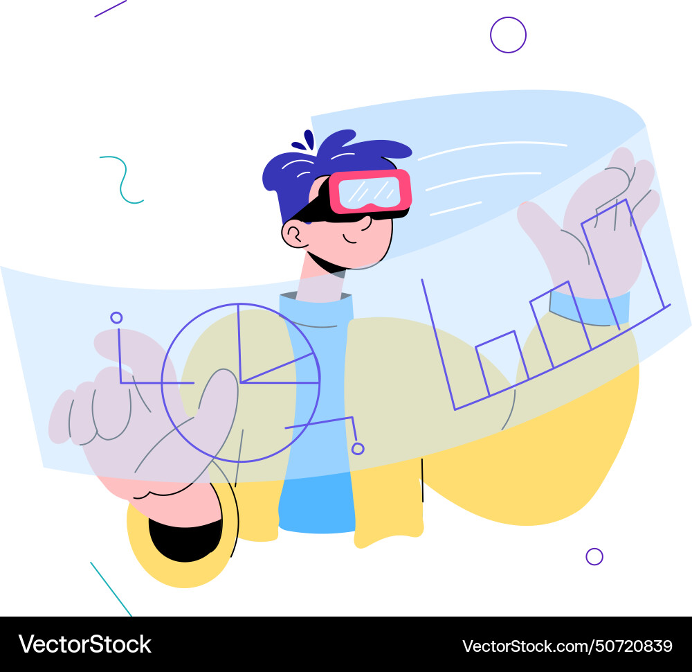Vr business Royalty Free Vector Image - VectorStock