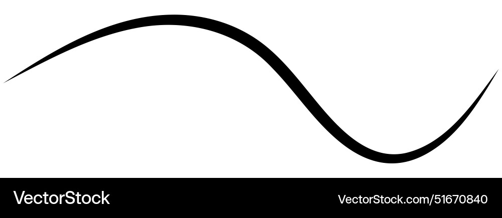 Arabic curve decorative line glare for islamic Vector Image