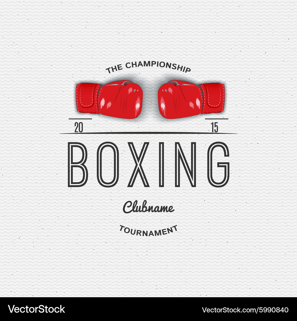 Boxing badges logos and labels for any use Vector Image