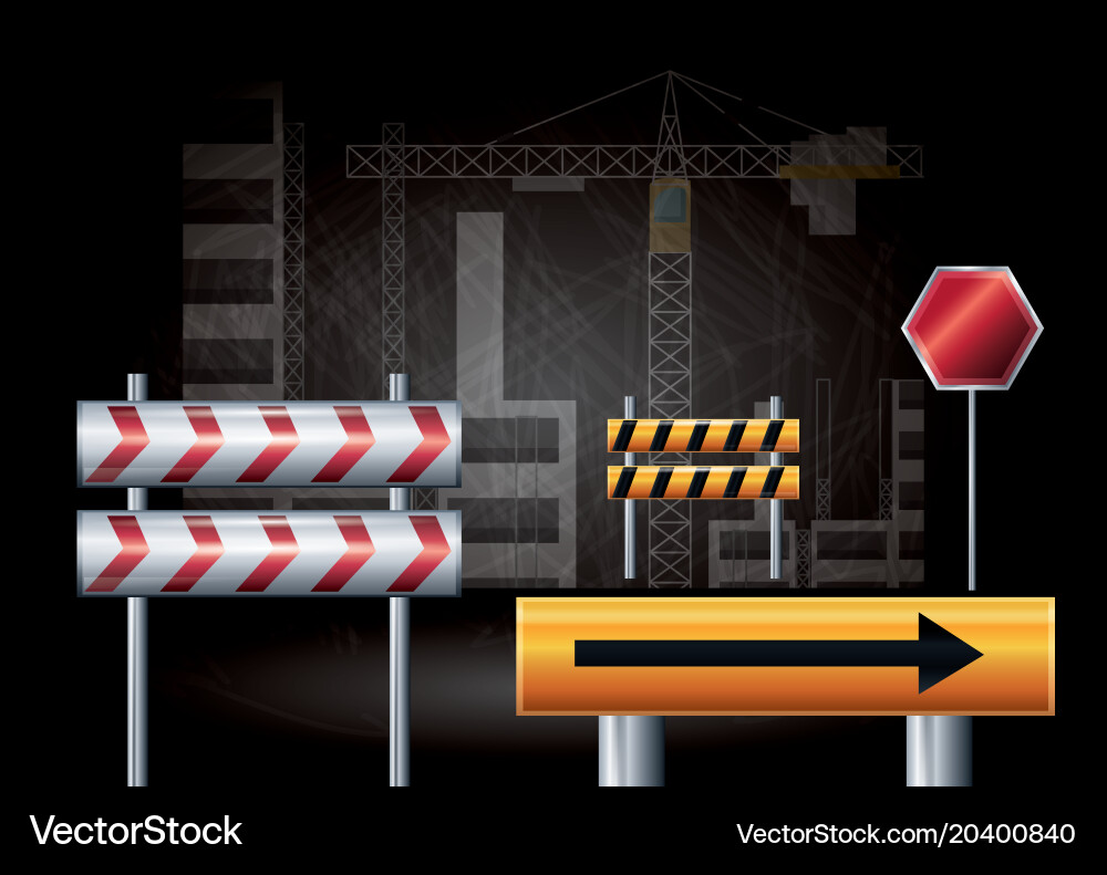 Construction in progress design Royalty Free Vector Image