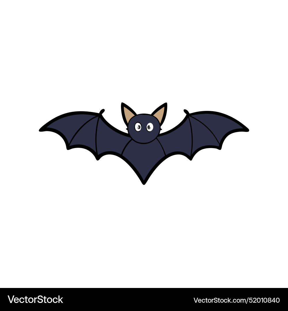 Evening bat play icon Royalty Free Vector Image