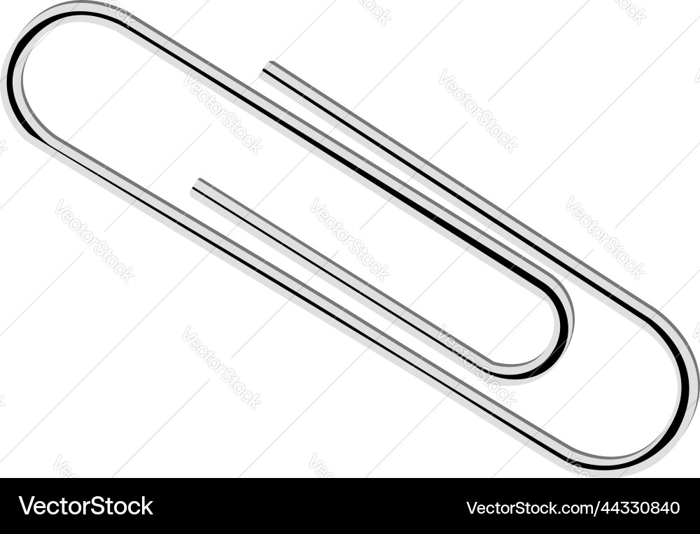 Paper pin on a white background Royalty Free Vector Image