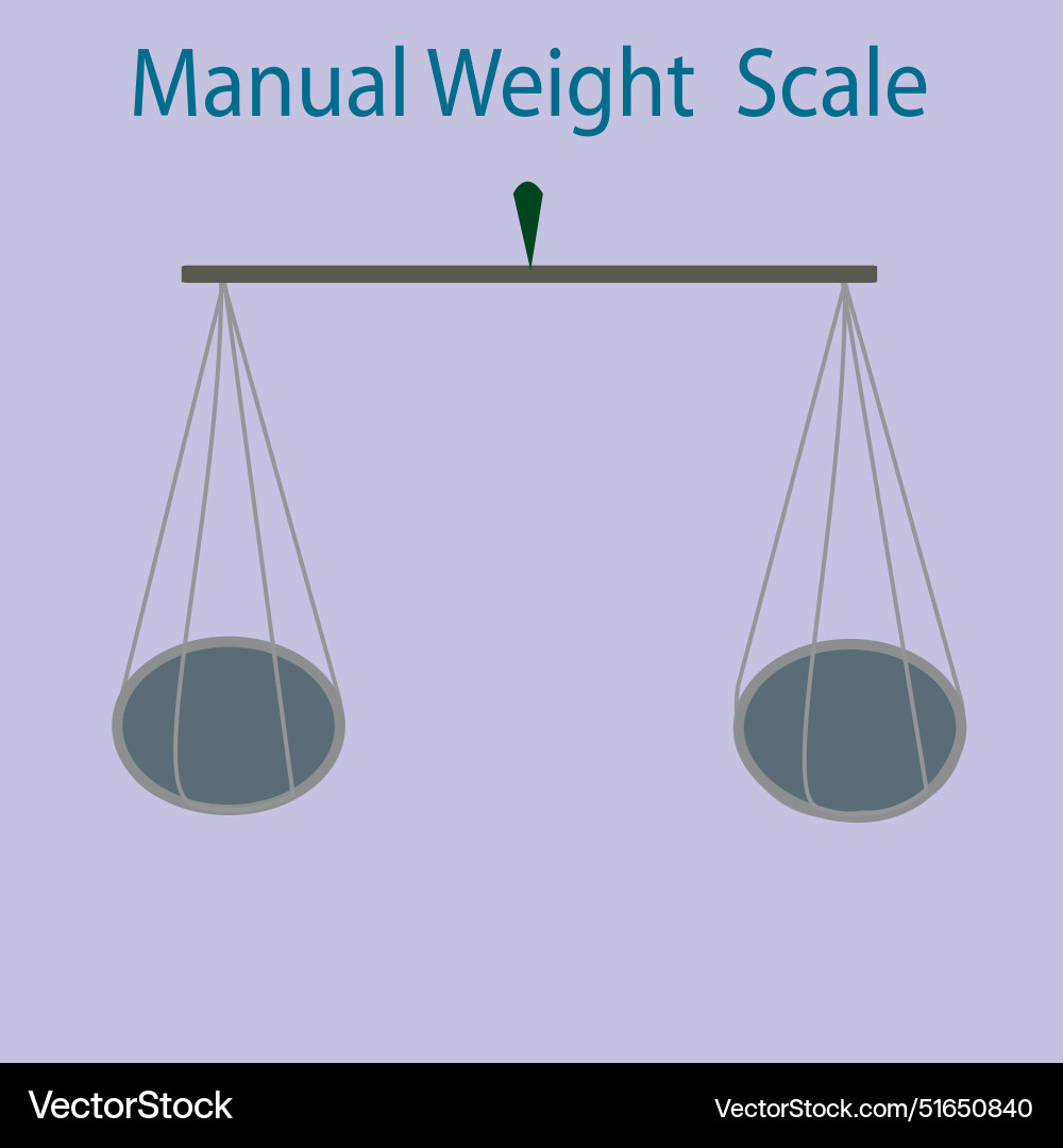 Weight scale Royalty Free Vector Image - VectorStock