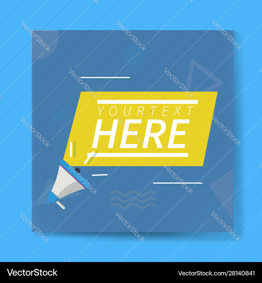 Announcement template promotion campaign design Vector Image