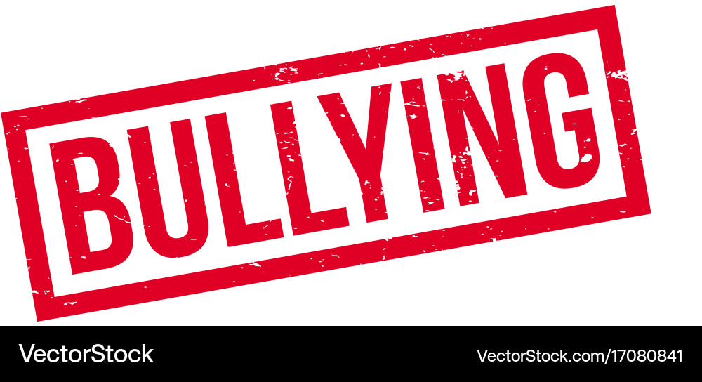 Bullying rubber stamp Royalty Free Vector Image
