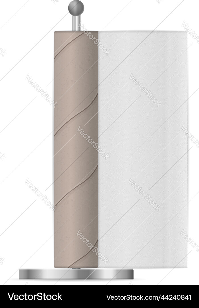 Empty kitchen paper roll Royalty Free Vector Image
