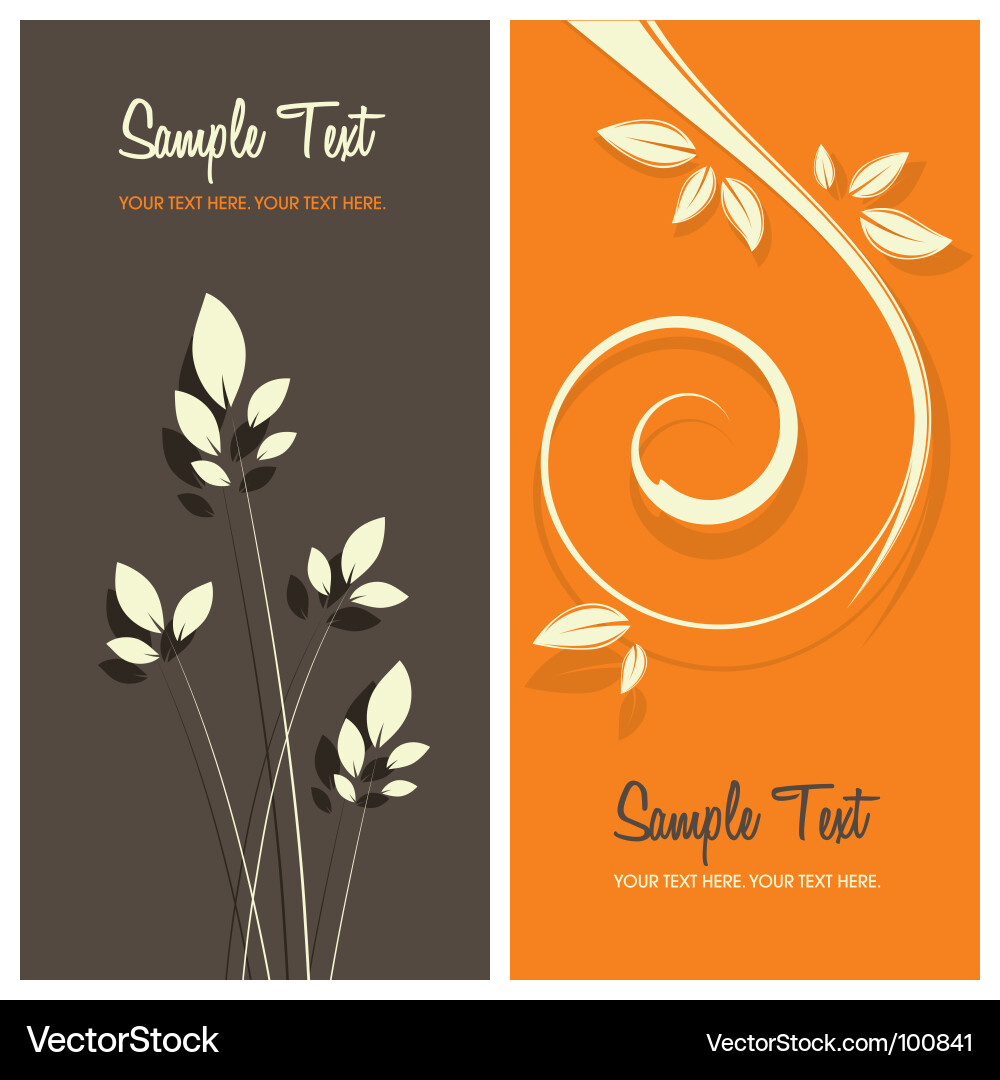 Floral card background Royalty Free Vector Image