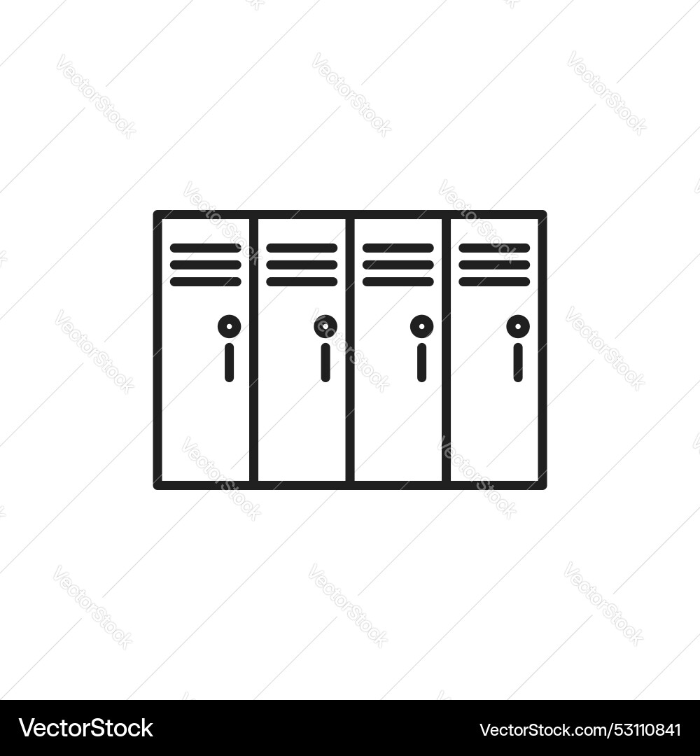 Locker icon Royalty Free Vector Image - VectorStock