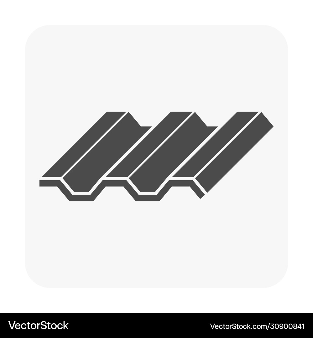 Roofing material icon Royalty Free Vector Image
