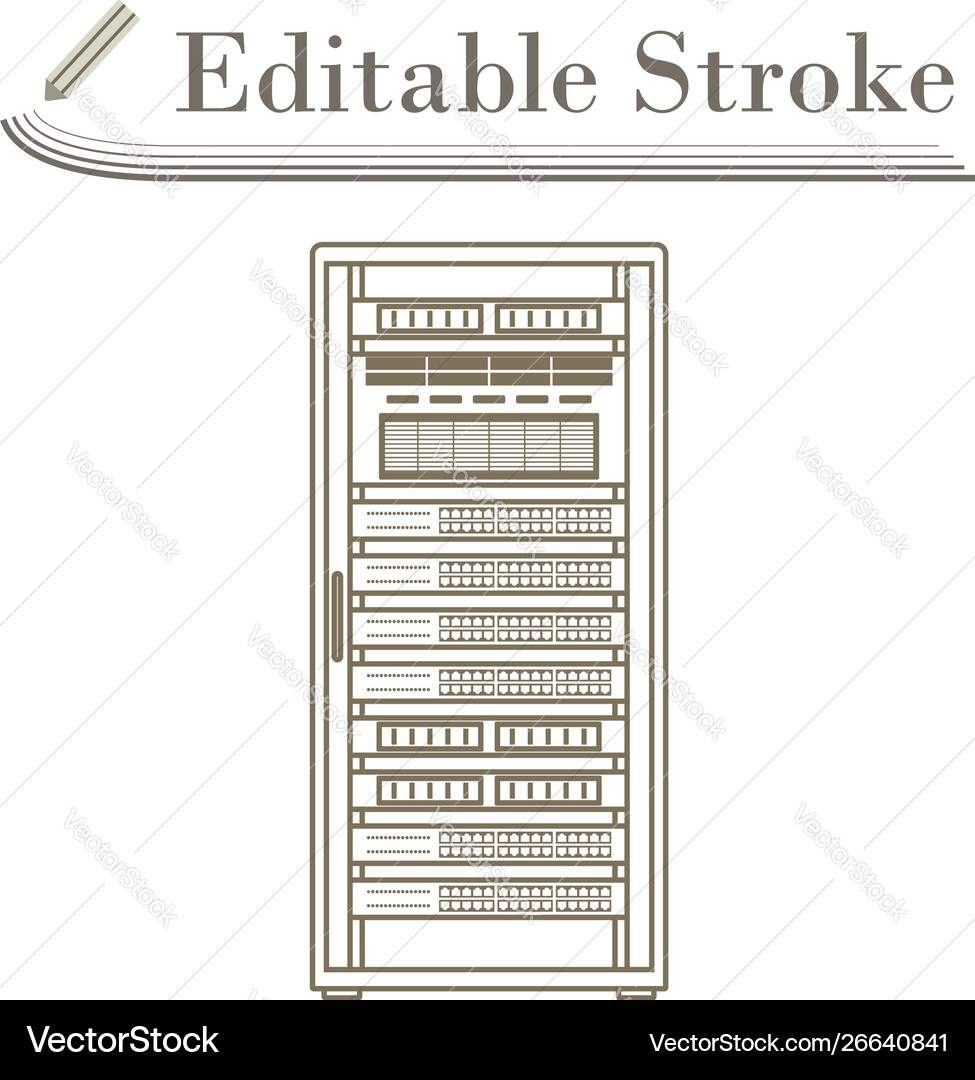 Server rack icon Royalty Free Vector Image - VectorStock