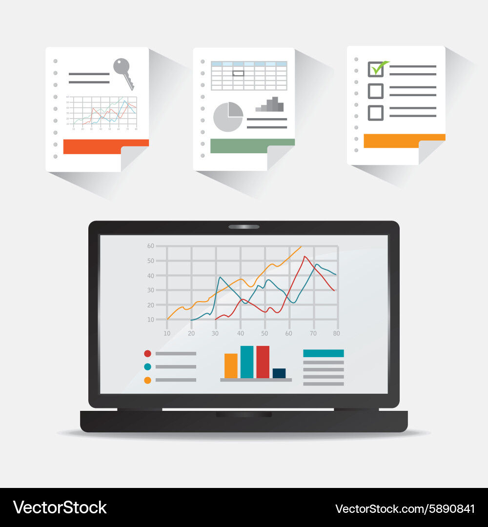 Spreadsheet design Royalty Free Vector Image - VectorStock