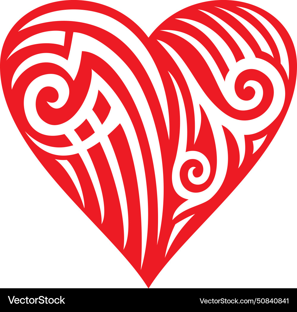 Tattoo heart Royalty Free Vector Image - VectorStock