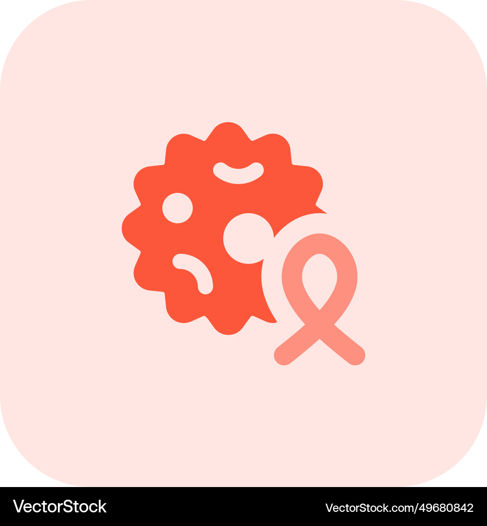 Disease caused by bacterial infection isolated Vector Image