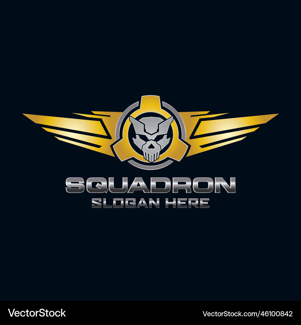 Squadron Skull Logo