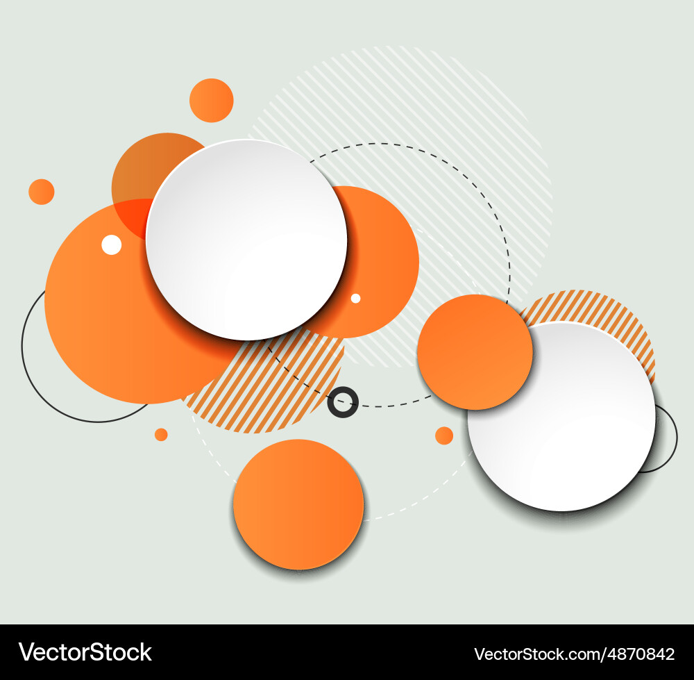 Modern design circle template Royalty Free Vector Image