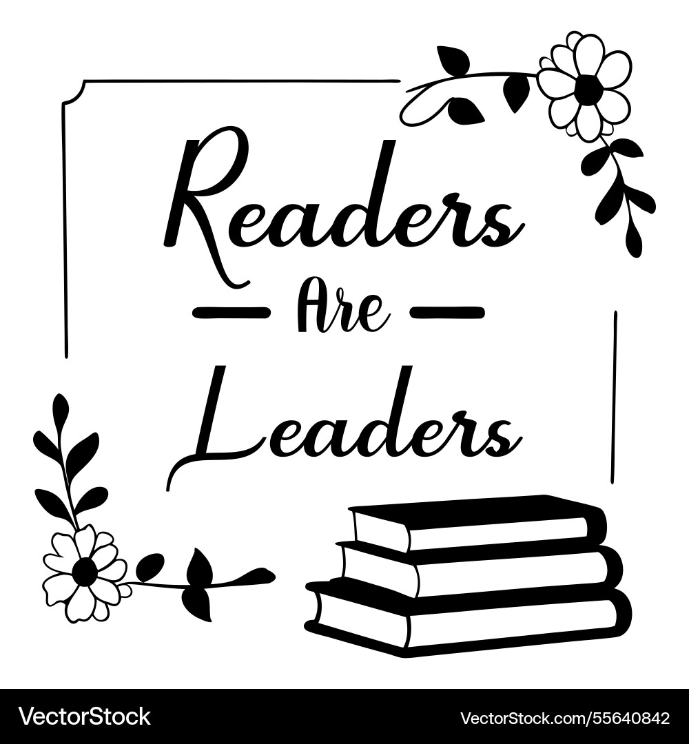 Readers are leaders t-shirt design Royalty Free Vector Image