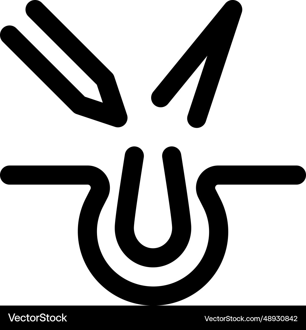 Shaving hairs from sharp blade at salon isolated Vector Image