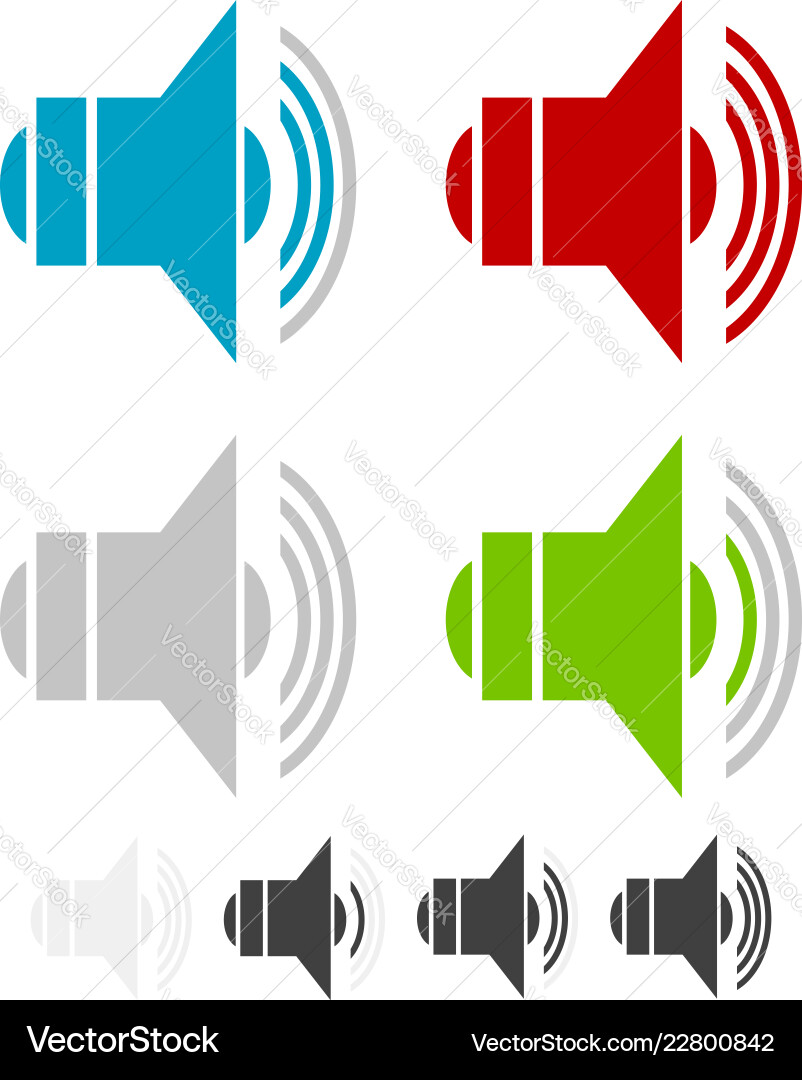 Volume symbols Royalty Free Vector Image - VectorStock
