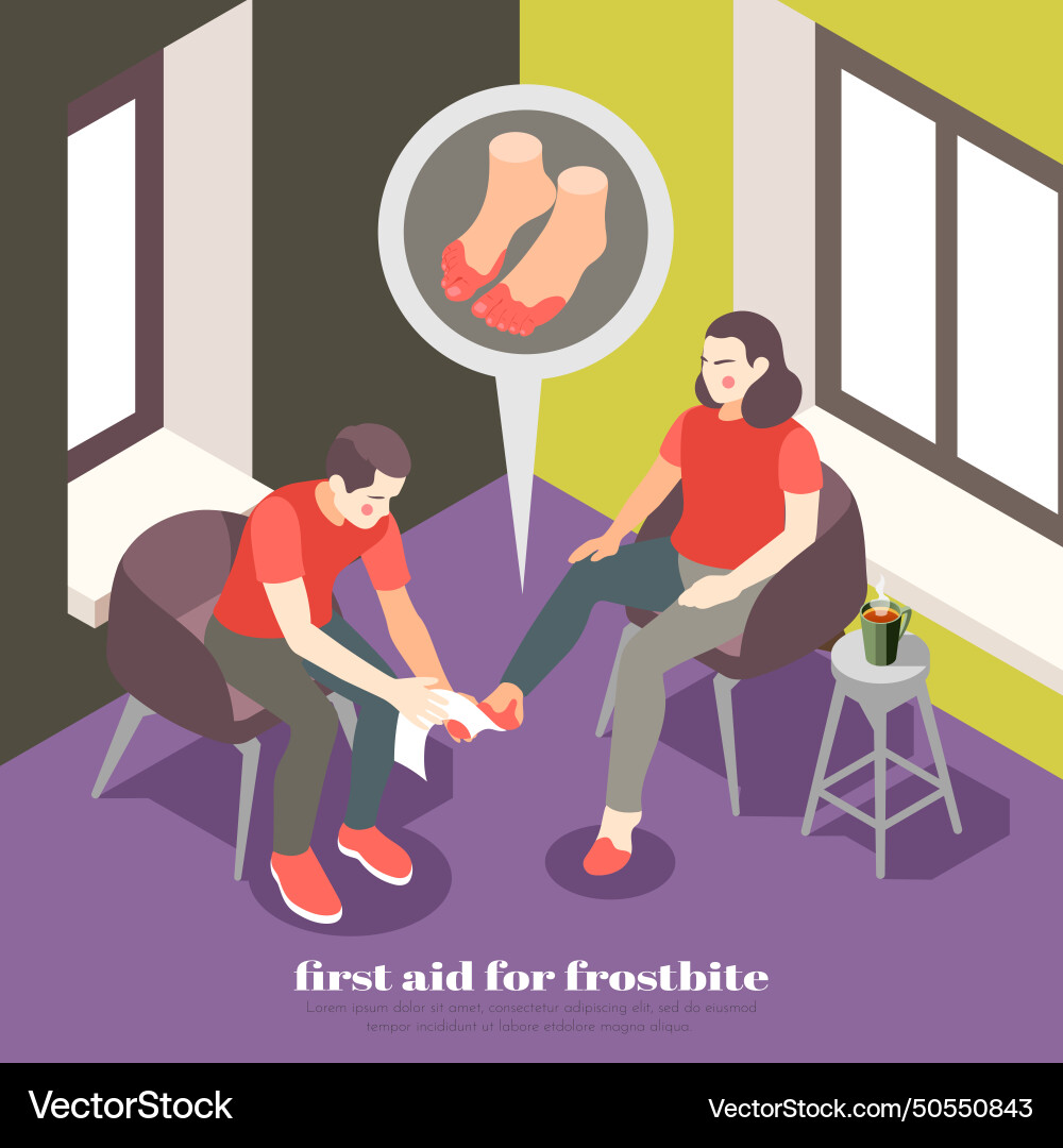 First aid isometric background Royalty Free Vector Image