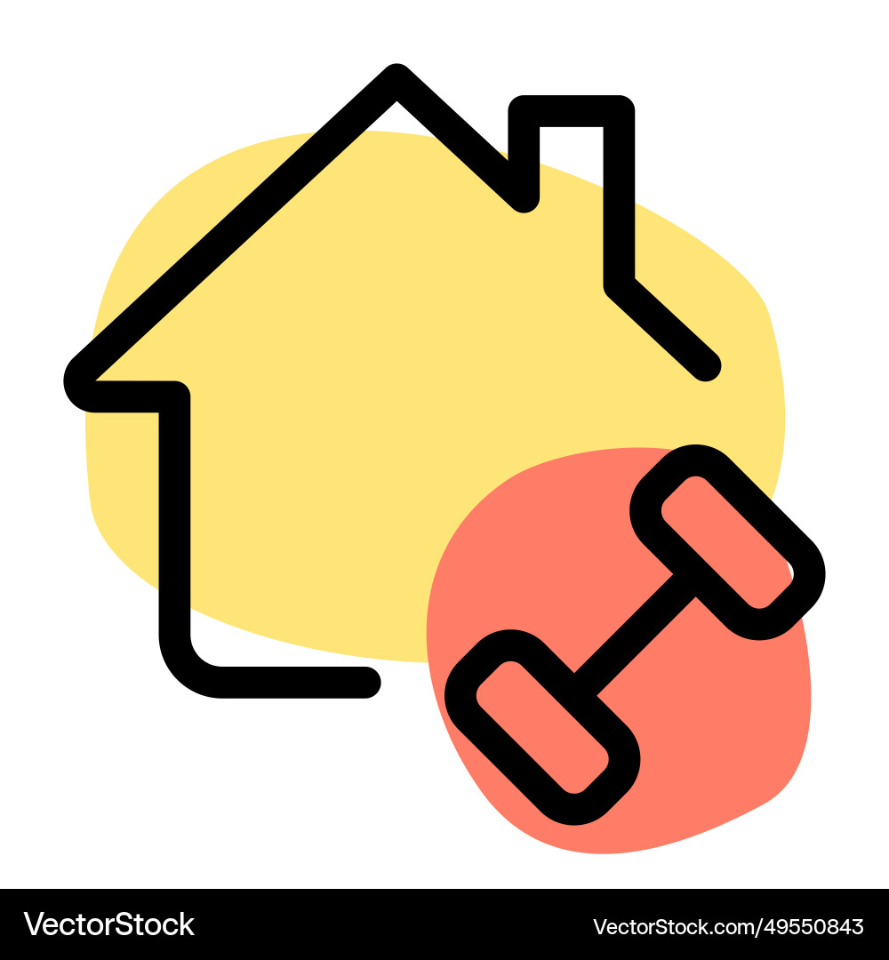 In-house exercise isolated on a white background Vector Image