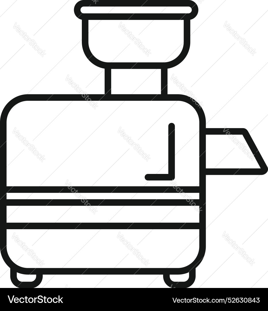 Modern electric grain grinder crushing machine Vector Image