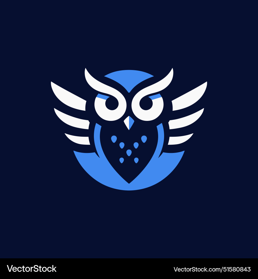 Owl logo design template Royalty Free Vector Image
