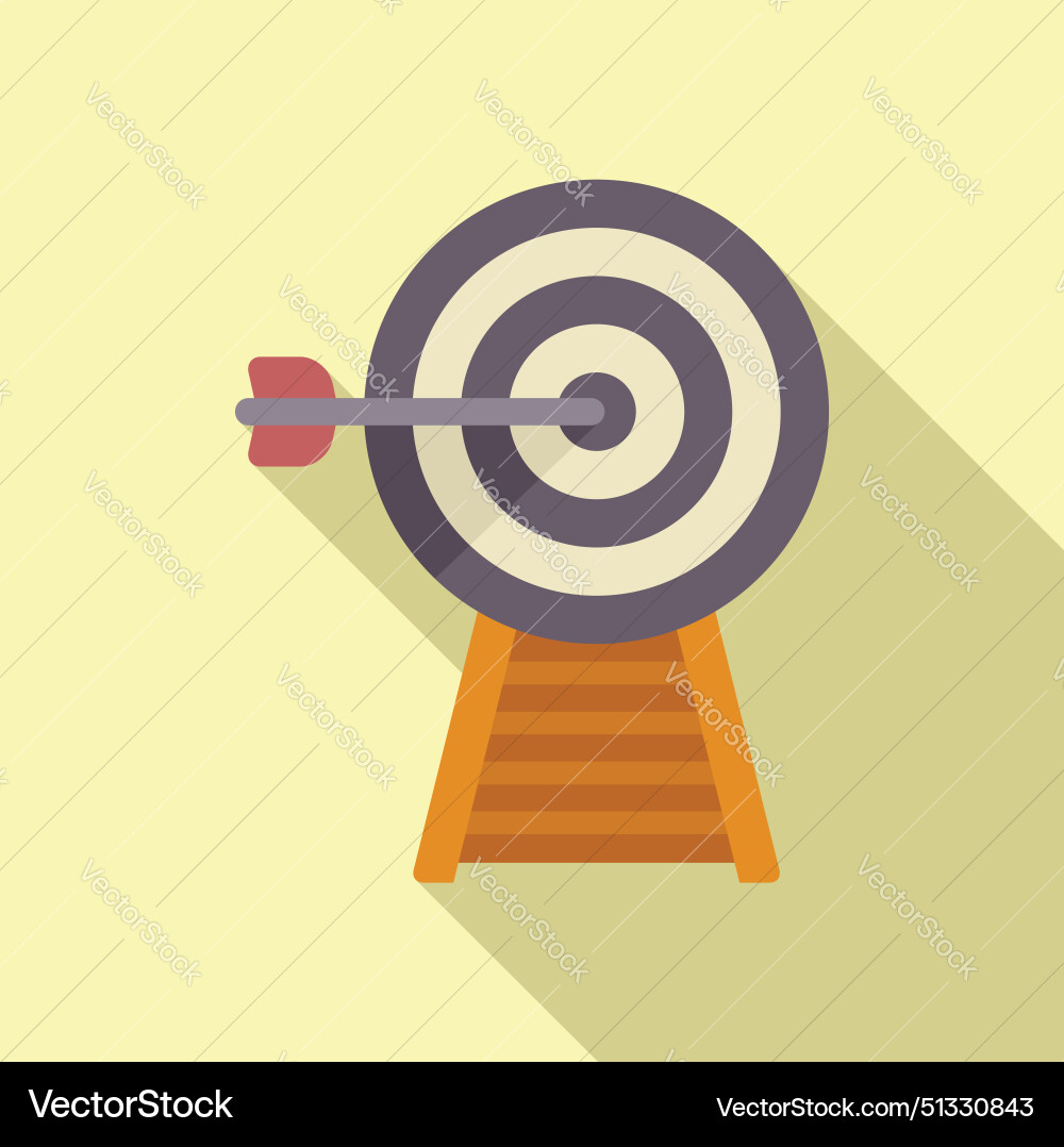 Perfect aim archery target Royalty Free Vector Image