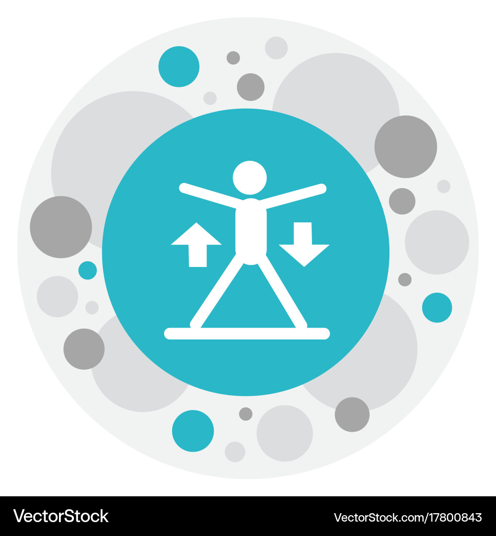 Sport symbol on exercise Royalty Free Vector Image