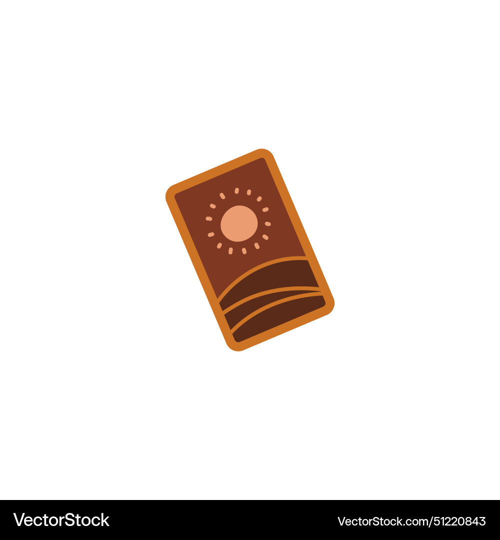 Tarot card icon on a white background Royalty Free Vector