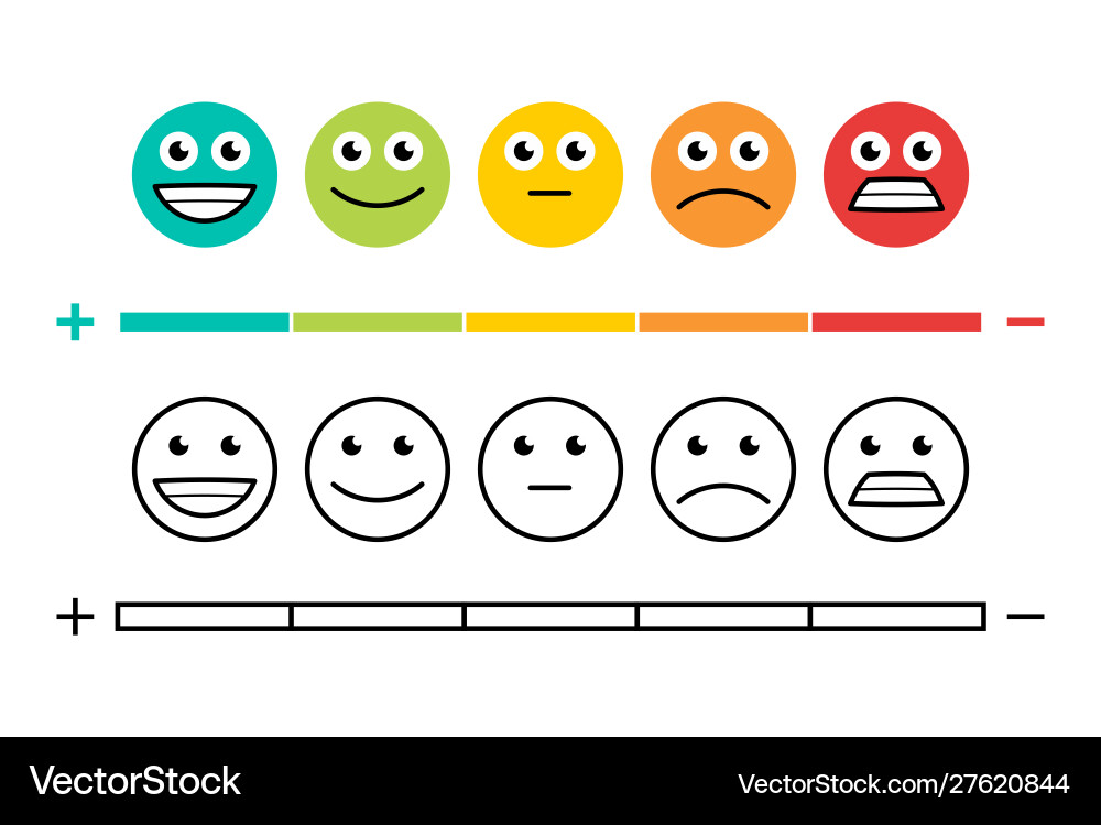 Rating satisfaction Royalty Free Vector Image - VectorStock