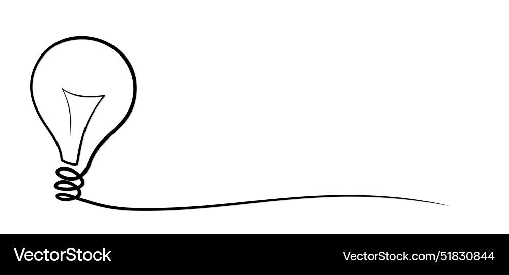 Symbol der elektrischen Lampe Lizenzfreies Vektorbild