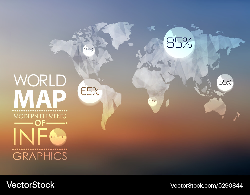 World map background Royalty Free Vector Image