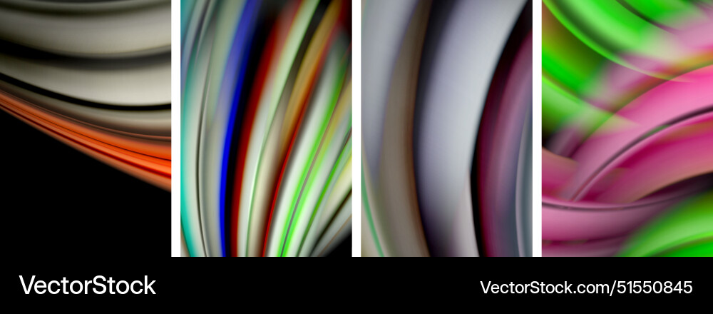 Blurred color line backgrounds Royalty Free Vector Image