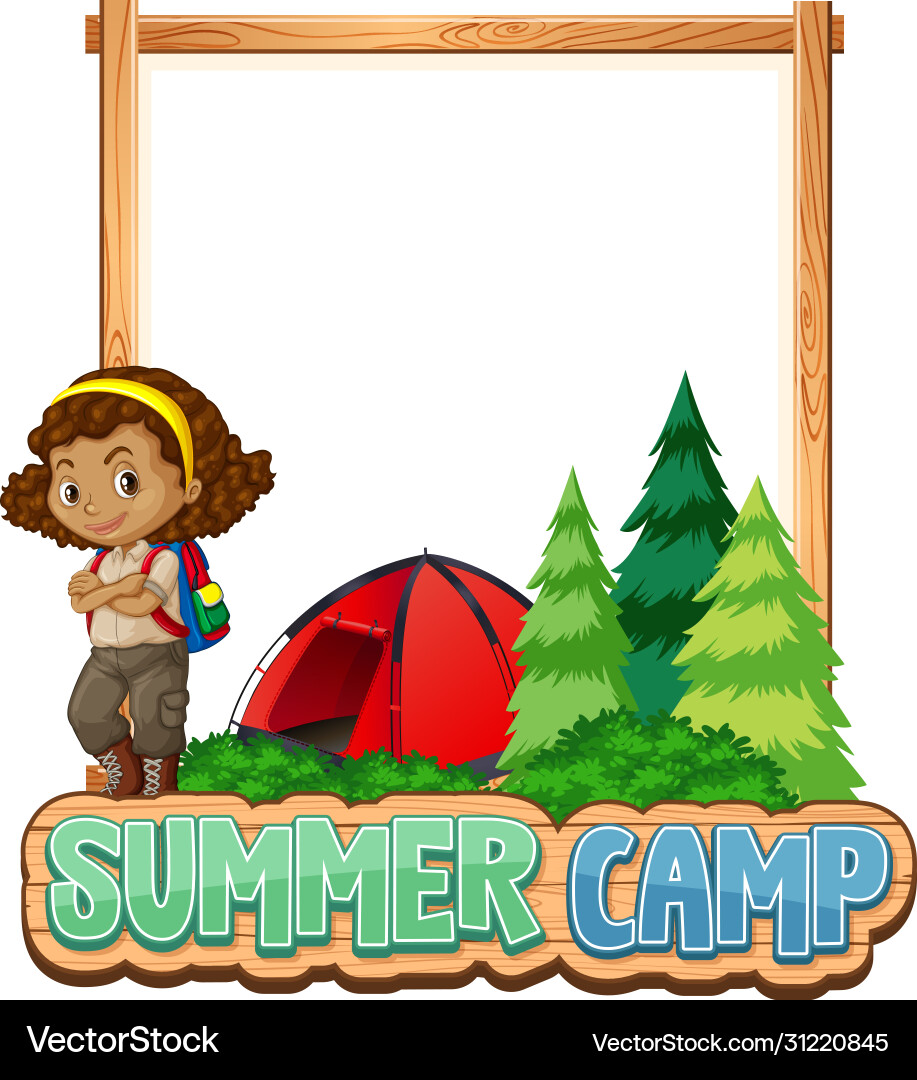 Summer Camp Border Clipart