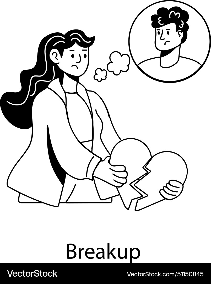 Breakup Royalty Free Vector Image - VectorStock