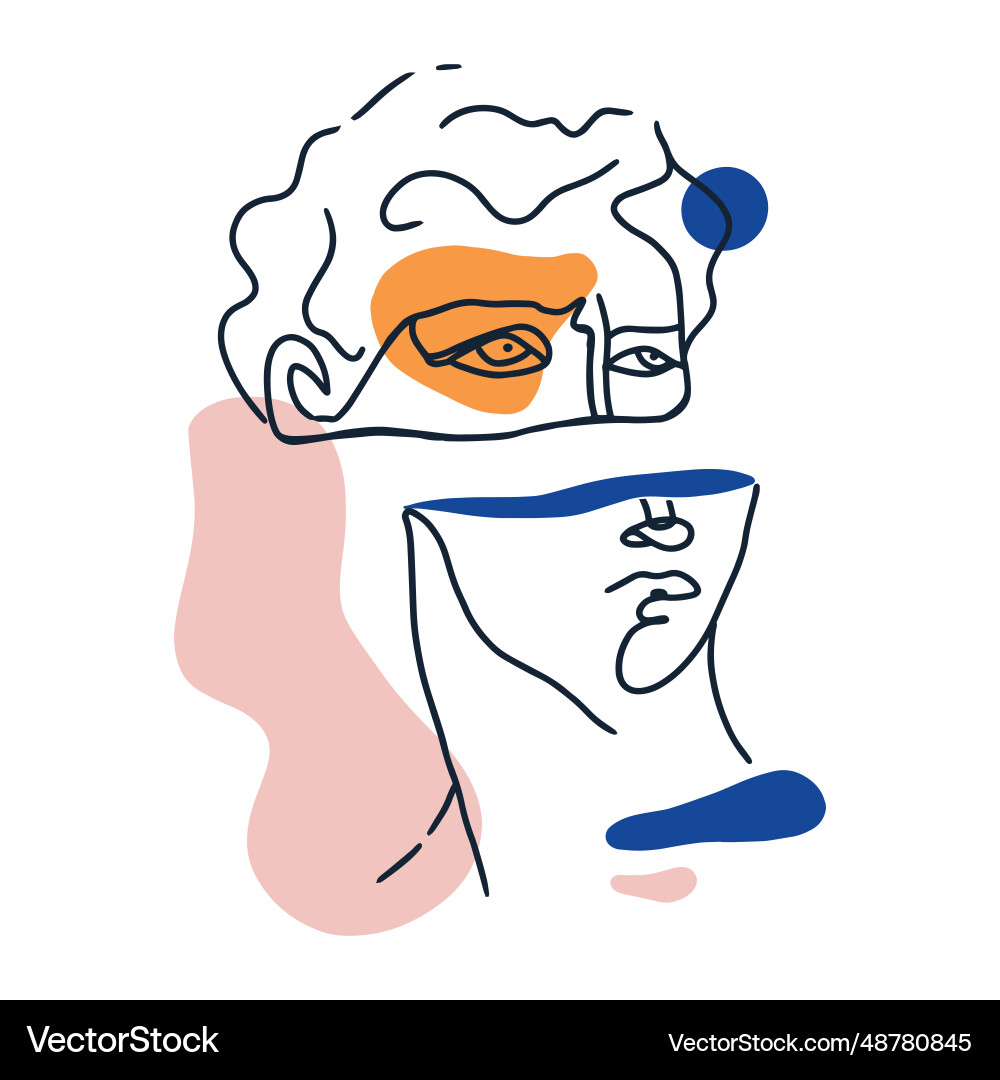 David abstract art Royalty Free Vector Image - VectorStock